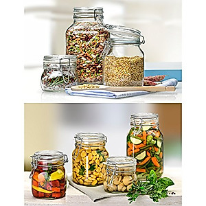 Bormioli Rocco Fido Canning Jar, Set of 3, 3 piece set, Clear
