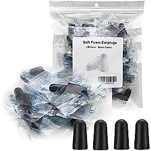 30 Pair Earplugs for Noise Cancelling Noise Blocking Ultra Soft Ear Plugs for Sleeping Study Work Black