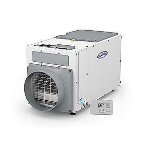 AprilAire E080 Pro 80-Pint Whole-House Dehumidifier + Model 76 Wall Mount Dehumidifier Control, Commercial-Grade Whole-Home Dehumidifier for Basement, Crawlspace, or Whole House up to 4,400 sq. ft.