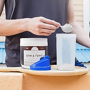 Gym & Tonic Low Calorie Collagen Protein Powder with 18 Amino Acids - Unflavored, Non-GMO, 0 Sugar, 0 Carbs, 20 Grams Clean Protein Per Serving, 1lb