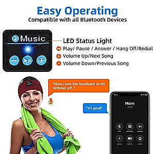 LeekaoWee 2023New Sleep Headset, Bluetooth Sports Sleep Headset, with Ultra-Thin high-Definition Stereo Speakers, Suitable for Sleep, Sports, Jogging, Yoga, Insomnia, air Travel etc.FD9