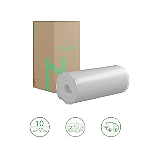 Novilla Queen Mattress 12 Inch Hybrid Mattress in a Box, Innerspring Mattress with Gel Memory Foam for a Cool Sleep, Pressure Relief, Medium Firm Mattress with Pillow Top, Groove,White&Grey&Green