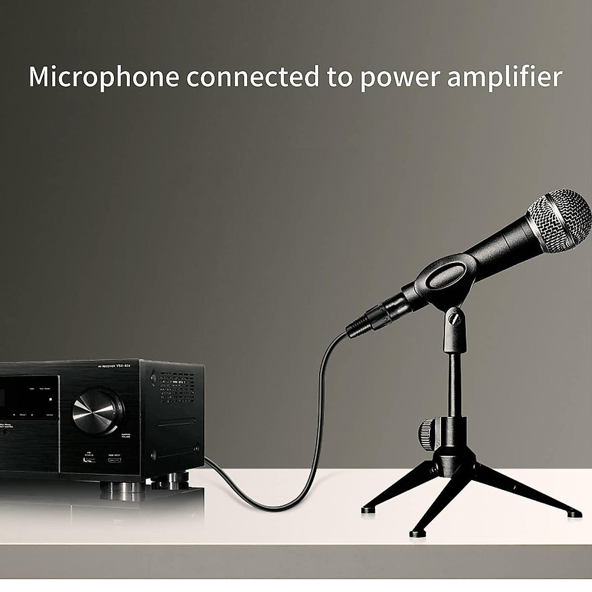 Oluote XLR Microphone Cable, XLR Male to Right Angle Female Cable 3 PIN XLR to XLR Cable XLR Mic Patch Audio Cable Cord (0.650)