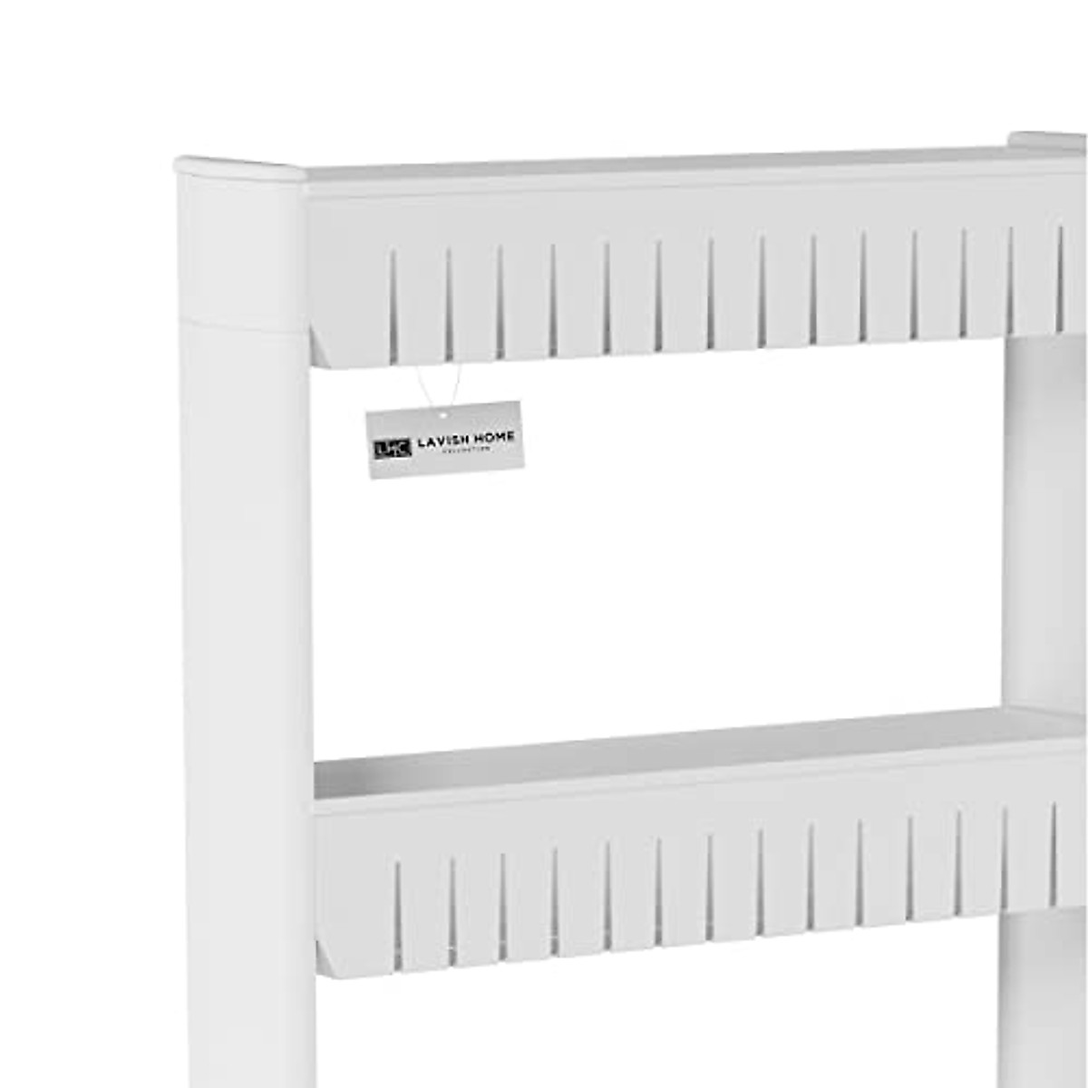 Mobile Shelving Unit Organizer with 4 Large Storage Baskets, Slim Slide Out Pantry Storage Rack for Narrow Spaces by Everyday Home