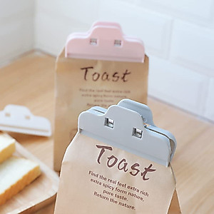 4 Inch 6 Pack Large Clip Snack Bag Clip Coffee Bag Chip Bag Clip Food Bag Clips Plastic Heavy Seal Clip