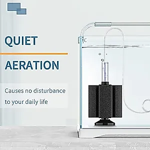 Pawfly Aquarium Large Bio Sponge Filter Quiet Betta Fry Shrimp and Small Fish Foam Filter for Fish Tank up to 60 Gallon