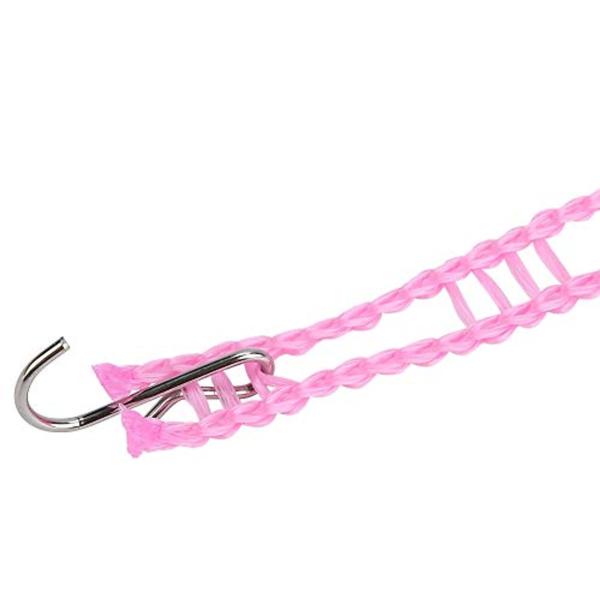 Bnineteenteam 2pcs Clothesline,Clothes Drying Rope Windproof Travel Clothesline for Indoor Outdoor Laundry Clothesline for Camping Travel & Home Use (2pcs-Pink)