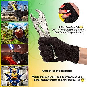 ABC Brown Jersey Gloves 10" Size, Pack of 24 Cotton Work Gloves with Elastic Knit Wrist, Polyester Breathable Gloves for Men and Women, Industrial Gloves for Construction Works, Gardening Gloves