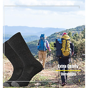 SOX TOWN Unisex Cushioned Crew Training Athletic Socks Men & Women with Combed Cotton Moisture Wicking Breathable Performance(DarkGrey M)