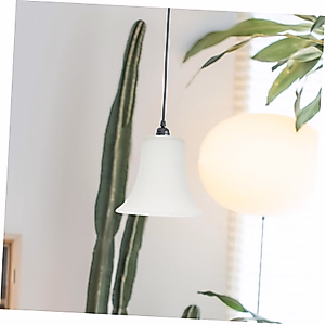 DOITOOL Chic Lampshade Glass Light Cover Easy Assembly for Bedroom Living Room Ceiling Lamp