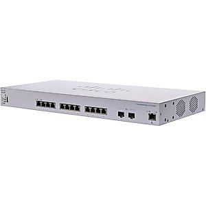 Cisco Business CBS350-12XT Managed Switch | 12 Port 10GE | 2x10G SFP+ Shared | Limited Lifetime Hardware Warranty (CBS350-12XT-NA)