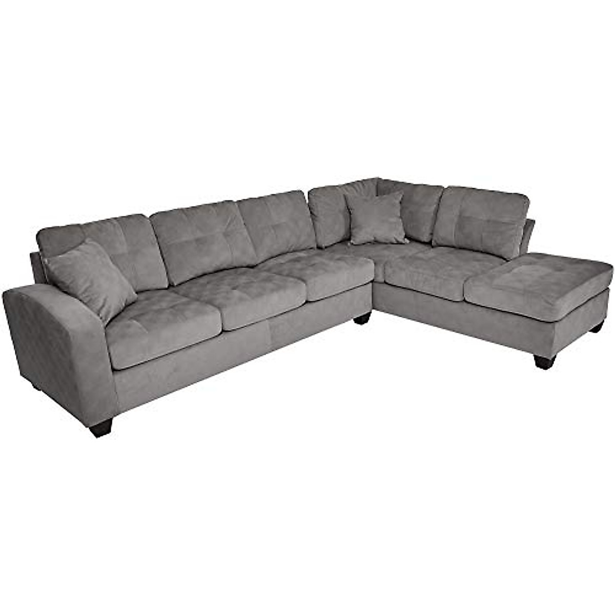 Homelegance Emilio 2-Piece Reversible Sectional Sofa - Taupe
