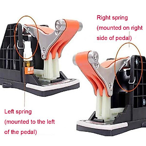 NentMent 2 Pack Spin Mop Bucket Spring Replacement Right Left Side Rebound V-Shaped Torsion Springs Foot Stepping Rotating Mop Buckets Spring Repair Parts