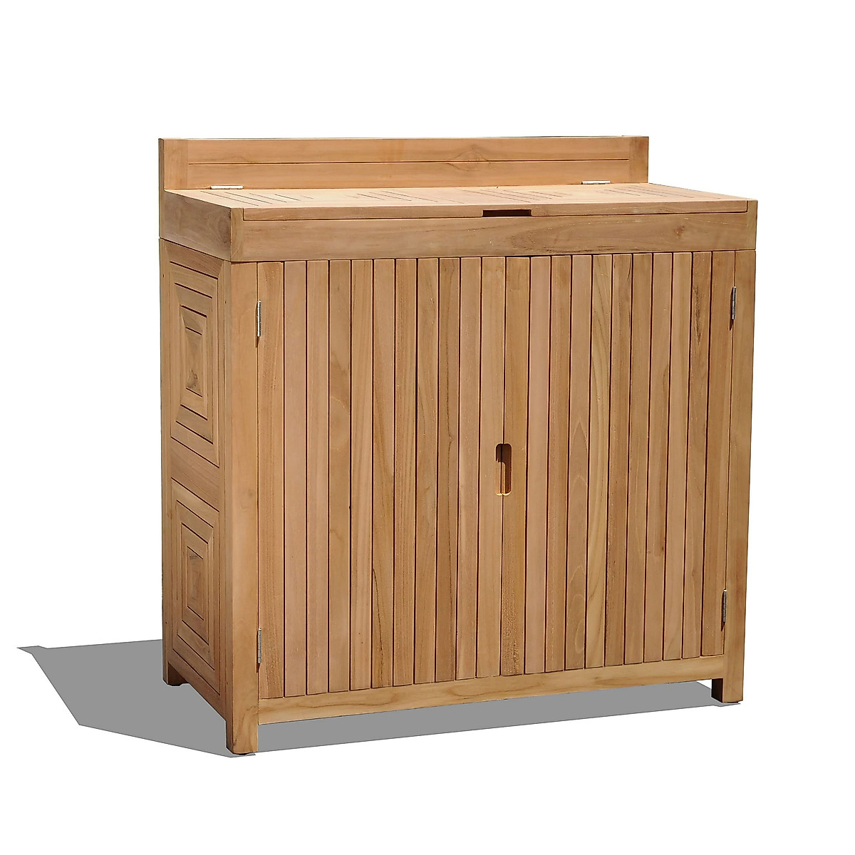 Solvang Teak Storage Cabinet Grade A Teak Wood Outdoor Patio #23SoCb