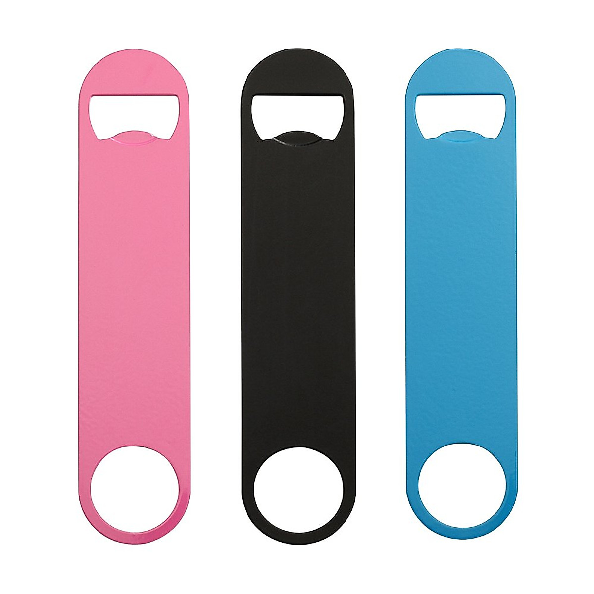 QLL 3 Pack 7" Heavy Duty Flat Bottle Opener, Stainless Steel Beer Opener