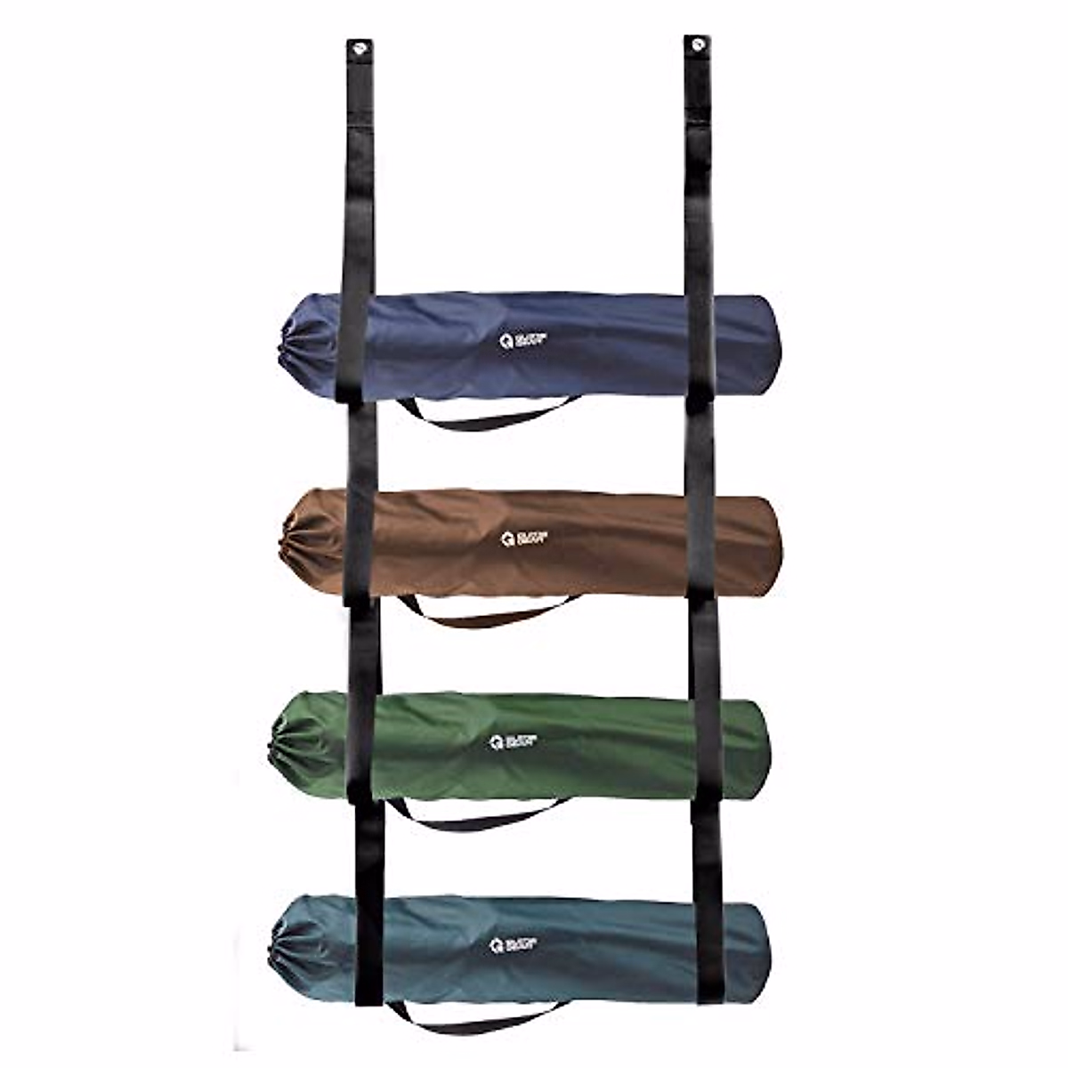 Camping Chair Wall Storage for Garage. This Organizer System Holds 4 Chairs. Simple Easy Wall Mount for Garage Organization.