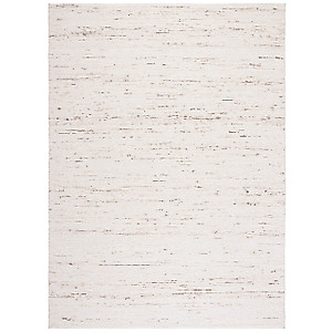 SAFAVIEH Natura Collection Area Rug - 8' x 10', Ivory & Light Grey, Handmade Wool, Ideal for High Traffic Areas in Living Room, Bedroom (NAT330A)