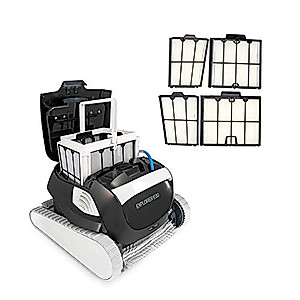 Dolphin Explorer E30 Automatic Robotic Pool Cleaner with Upgraded Ultra-Fine Filters for Exceptional Pool Cleaning, Ideal for Swimming Pools up to 50 Feet