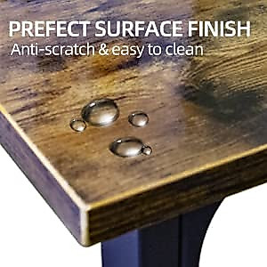 ASTARTH Laptop Table Computer Desk, Rustic Brown