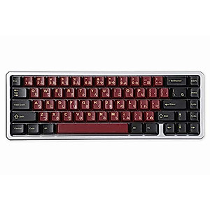 DROP + Redsuns GMK Red Samurai Keycap Set for 65% Keyboards - Compatible with Cherry MX Switches and Clones (65% 75-Key Kit)