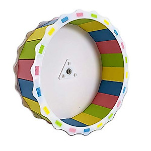 Oncpcare Hamster Exercise Toys Hamster Running Exercise Wheel Hamster Silent Spinner Accessories Adorable Hamster Cage Attachment Options Suits Little Gerbil, Chinchilla