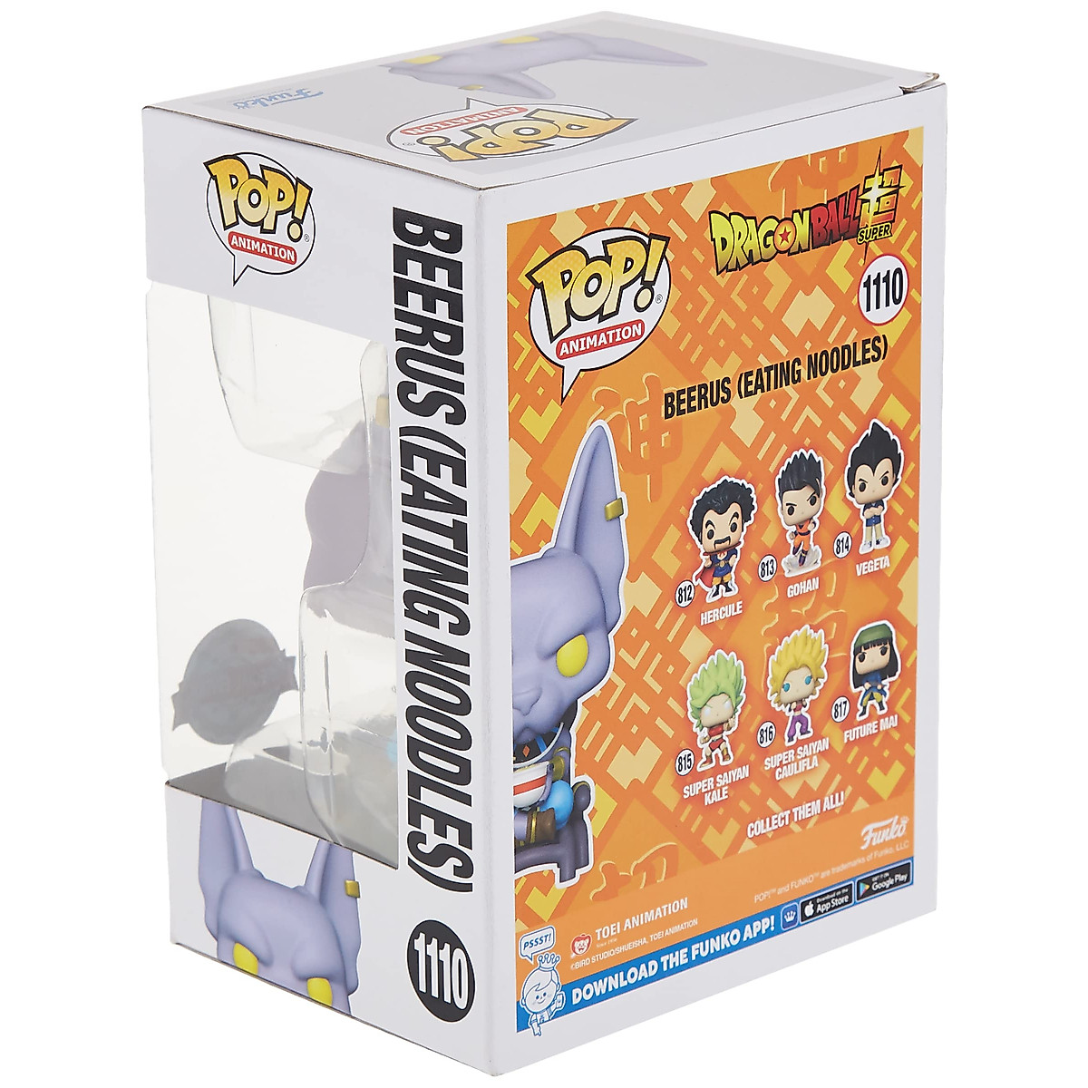 Funko Dragon Ball Super Pop! Animation Beerus (Eating Noodles) Vinyl Figure Hot Topic Exclusive