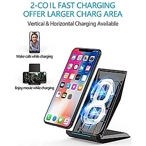 NANAMI Bundle of Wireless Chargers Set, Fast Wireless Charging Stand and Pad, Type-C Ports Charging Station for Home Office