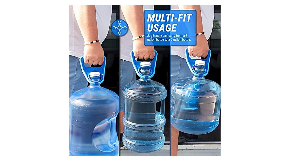 2PK Ergonomic Water Bottle Handle - Easy Lift for 5-Gallon Bottles