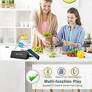 comiso IPX7 Waterproof Bluetooth Speaker, Shower Speaker with Loud Sound, 24H Playtime, 100Ft Wireless Range, Support Handsfree Call, TF Card, Portable Outdoor Speaker for Travel Hiking (Upgraded)