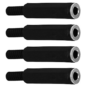 CESS 6.35mm 1/4 Inch Stereo TRS Female Connector Jack - 6.35mm Stereo Jack (jcx) (4 Pack)