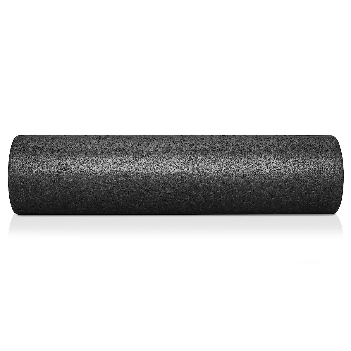 Philosophy Gym 24" High-Density Foam Roller for Exercise, Massage, Muscle Recovery - Round, Black