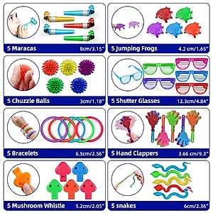 Amy&Benton 800PCS Classroom Treasure Box Prizes Kids Birthday Party Favors Goody Bag Fillers Kid Carnival Prizes Box Toys Assortment Treasure Chest Toys Assorted Pinata Filler