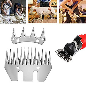 Sheep Shears Replacement Blades Straight 13 Tooth for fit Oster,Heiniger,Lister,Sheep Clippers for Close Trimming of Sheep,Goats, Llamas, and Alpacas.