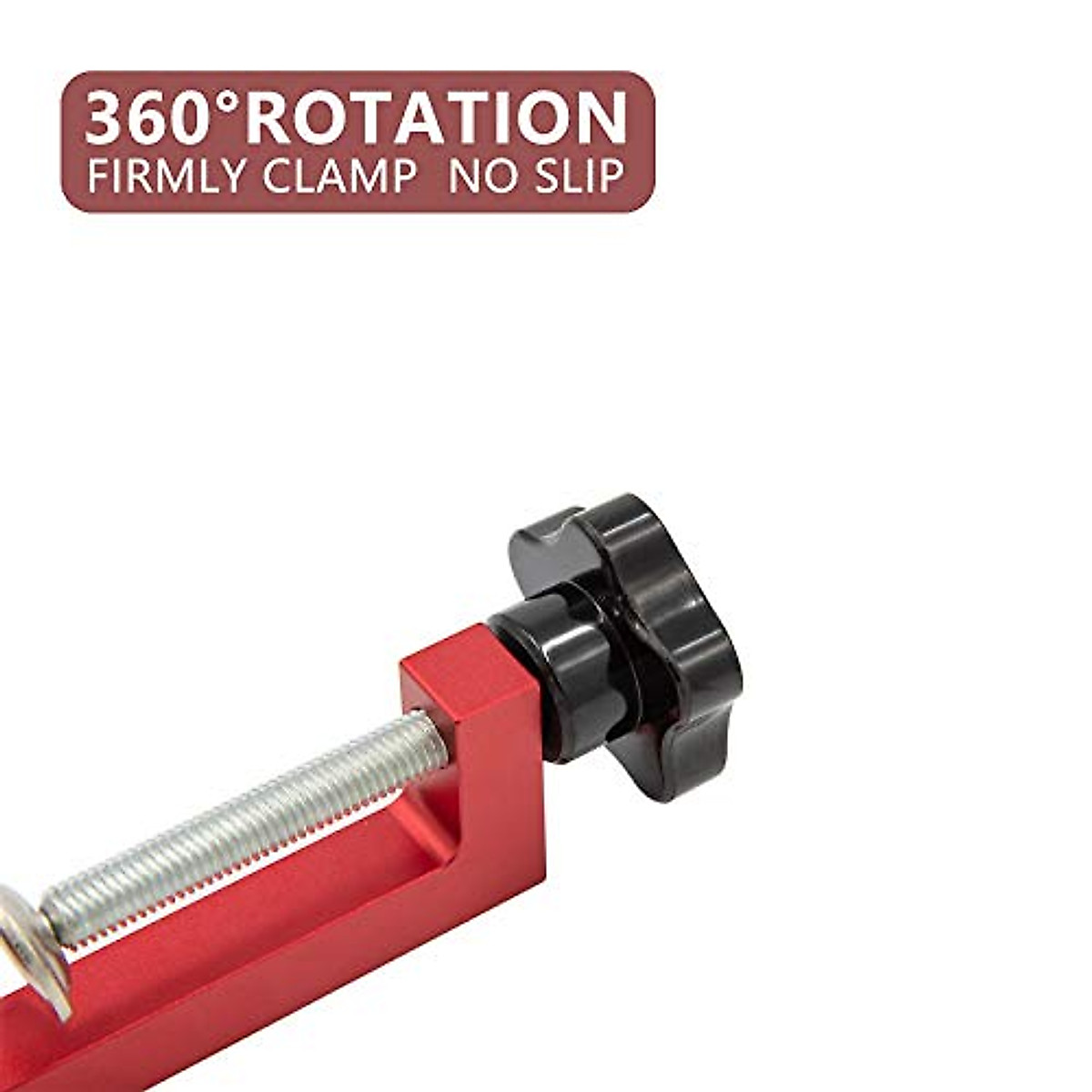 2pcs Aluminum Alloy Fence Clamp Woodworking Clamp G Clip Dedicated Fixture Adjustable Frame Fast Fixed Clamp for Woodworking Benches