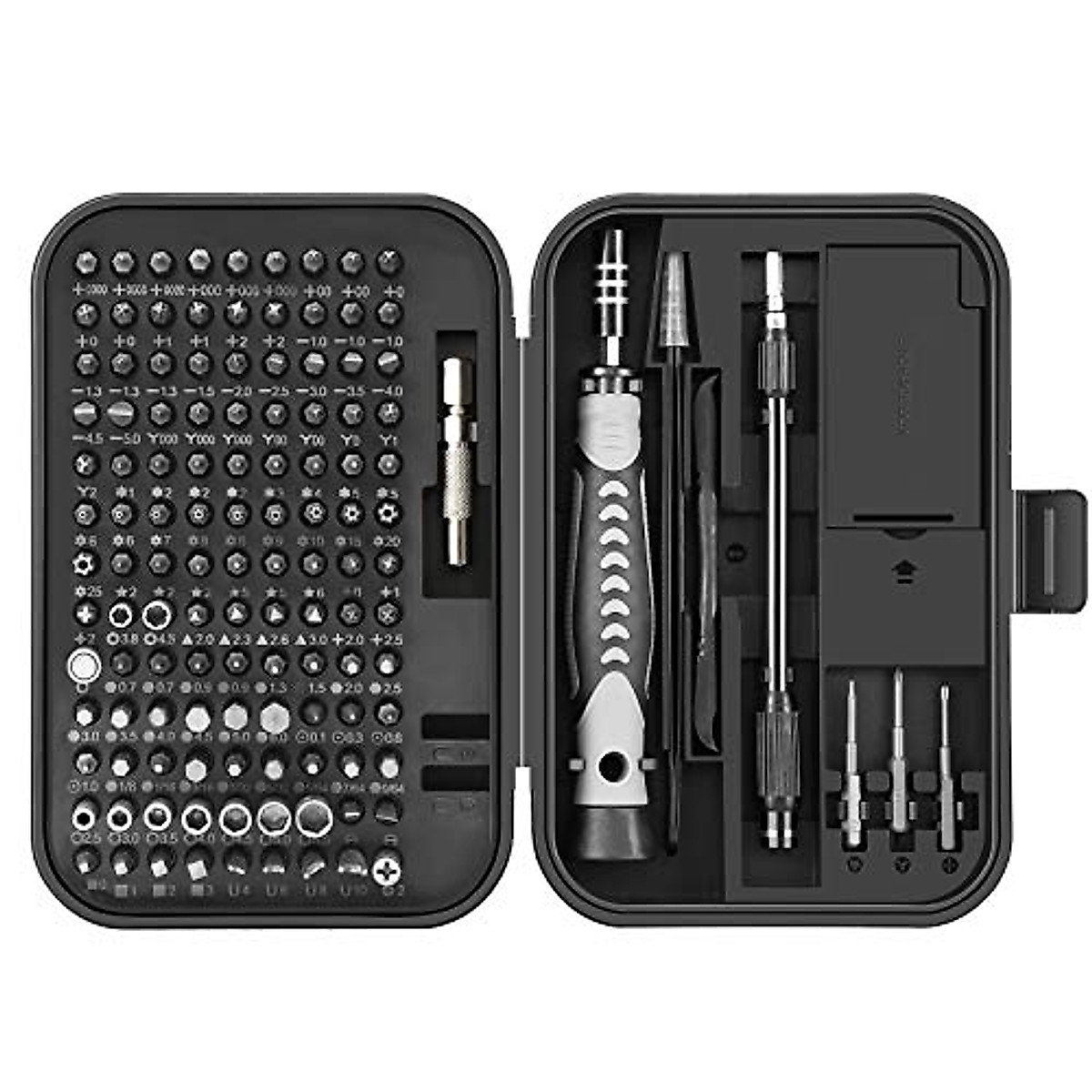 ORIA Precision Screwdriver Set, New Version 130 in 1 Screwdriver Kit with 120 Screwdriver Bits(117 PCS 28mm, 3 PCS 35mm), Repair Tool Kit with Magnetizer for Smart Phone, Household Appliances