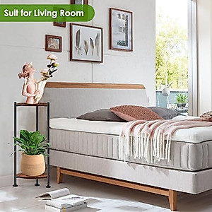 Lilybud--lily Plant Stand Indoor Outdoor, 30'' Tall Plant Stands for Indoor Plants, Heavy Duty Indoor Plant Stands, 2 Tier Flower Stand for Living Room, Balcony, Deck