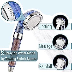 Slick- Filtered Shower Head, Shower Head Filter for Hard Water, High Pressure Shower Heads, Shower Head with Filters, Filter Shower Head, Water Softener Shower Head, High Pressure Shower Head