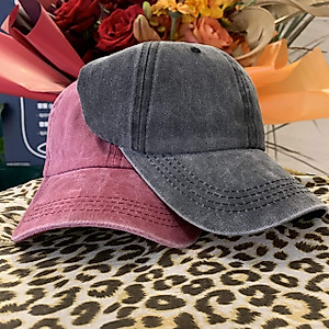 iZOA Caps and Hats for Men and Women Vintage Fashion Adjustable Distress Washed Unisex Baseball Caps Hats