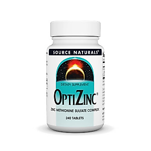 Source Naturals OptiZinc Zinc Methionine Sulfate Complex & Dietary Supplement - 240 Tablets