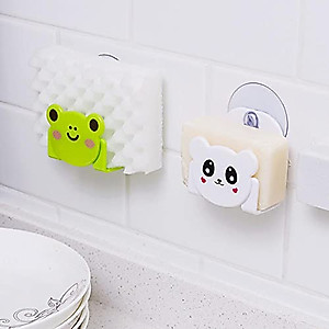 RYGRZJ Sink Rack Kitchen Drainer Rack,Suction Cup Sink Drain Rack Sponge Storage Holder for Kitchen Organizer Bathroom Accessories