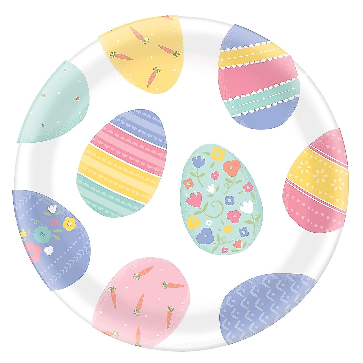 Amscan Gorgeous Multicolor Melamine Pretty Pastels Easter Serving Platter (13.5") - Perfect for Celebrations, Parties, Birthdays, and Home Use (1 Pc.)