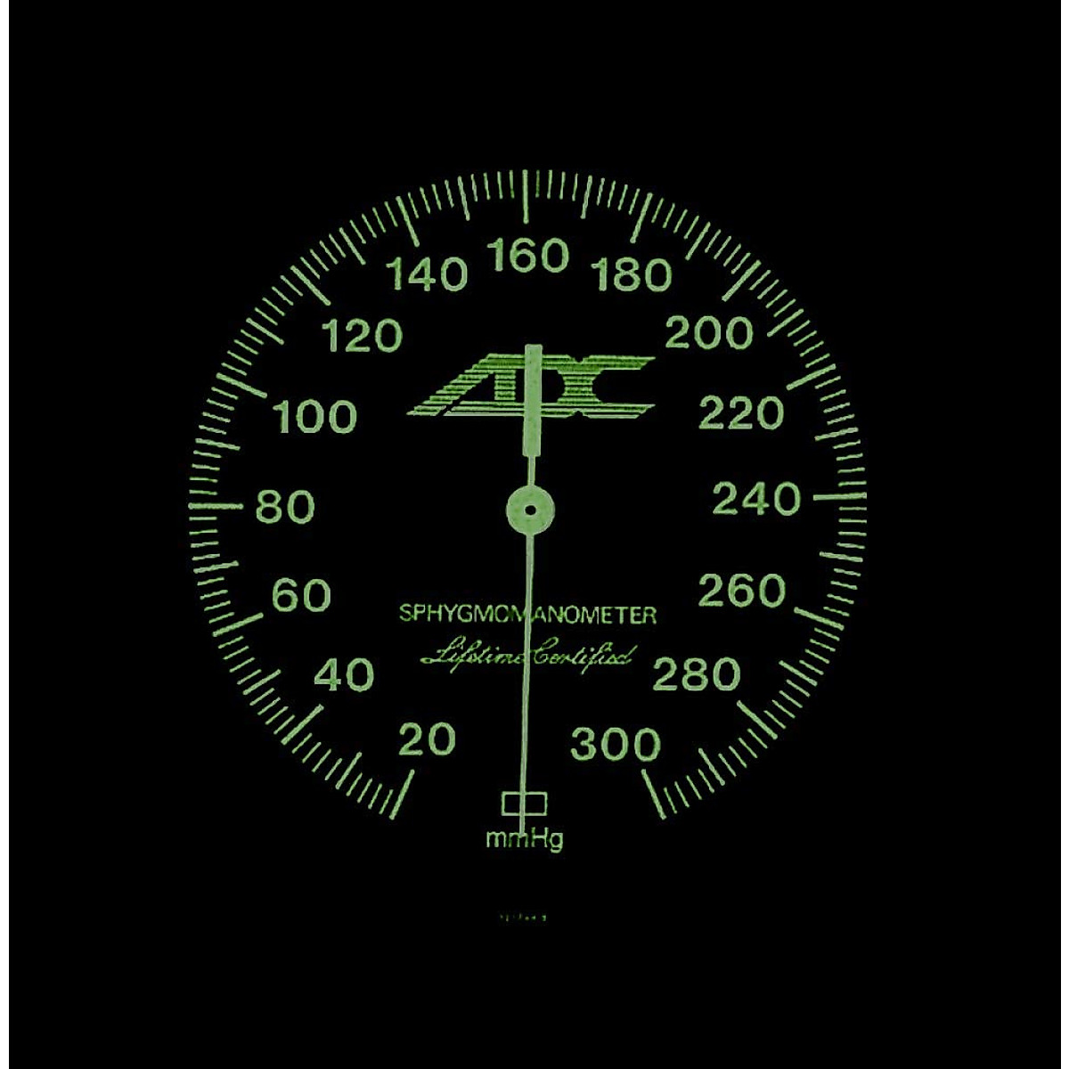 ADC 703-11ABK Diagnostix Model 703 Palm Style Aneroid Sphygmomanometer with Adcuff Nylon Blood Pressure Cuff, Adult, Black