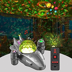 Star Projector Galaxy Light for Bedroom, Galaxy Light Projector for Kids with Music, Remote Timer Starry Night Light Projector for Ceiling/Xmas/Birthday Gift for Boys