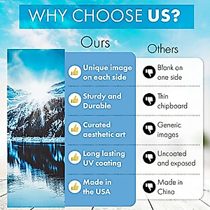 Livin Harmony Nature Themed Cool Bookmarks for Kids & Bookmarks for Book Lovers - Book Markers for Men & Adults - Bulk Bookmarks for Boys & Girls - Set of Unique Book Marks as Gifts for Students