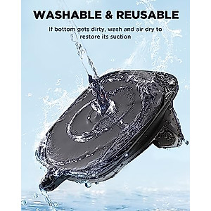 JOYROOM Phone Mount for Car, [Adjustable Spring Design] Dashboard Cell Phone Holder Car, 360° Rotatable Car Phone Holder Mount with Non-slip Silicone, Compatible with iPhone, Samsung, Other Smartphone