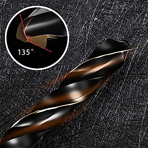 Hex Shank Metric Drill Bit Set - 13 PCS (1.5mm-6.5mm), Quick Change High Speed Steel Drill Bits for Impact Driver for Aluminum Alloy/Metal/Steel/Wood/Plastic