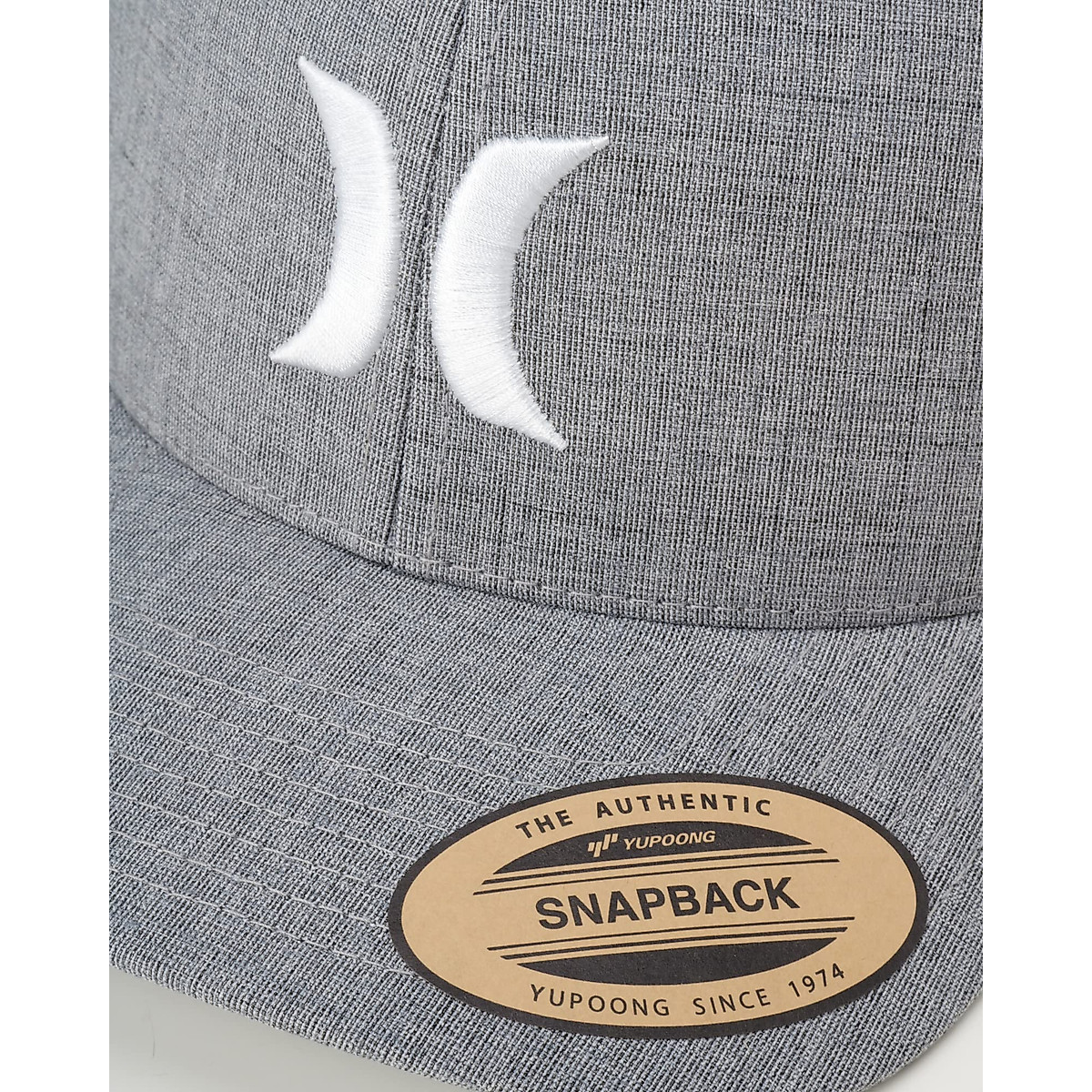 Hurley Men's Caps - Del Mar Mesh Panel Baseball Cap Trucker Hat - Snap Back Hats for Men, Cool Grey Heather