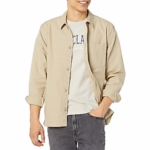 GAP Mens Utility Shirt Jacket KHAKI 030 XXL