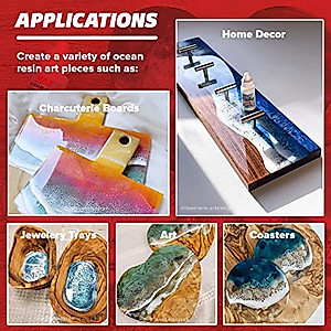 MAS Epoxies Resin Ocean Art White Pigment, 1 oz, Epoxy Resin Dye for Ocean Waves and Water Effects