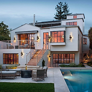 MUUTOON Outdoor Wall Sconce Modern Porch Wall Lights Exterior Light Fixture Waterproof Wall Mounted Wall Lamp Suitable for Garden, Terrace, Courtyard